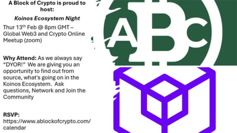 A Block of Crypto – Koinos Ecosystem Night » Crypto Events