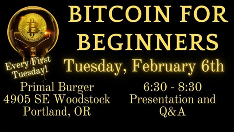 Bitcoin for Beginners Portland Meetup » Crypto Events